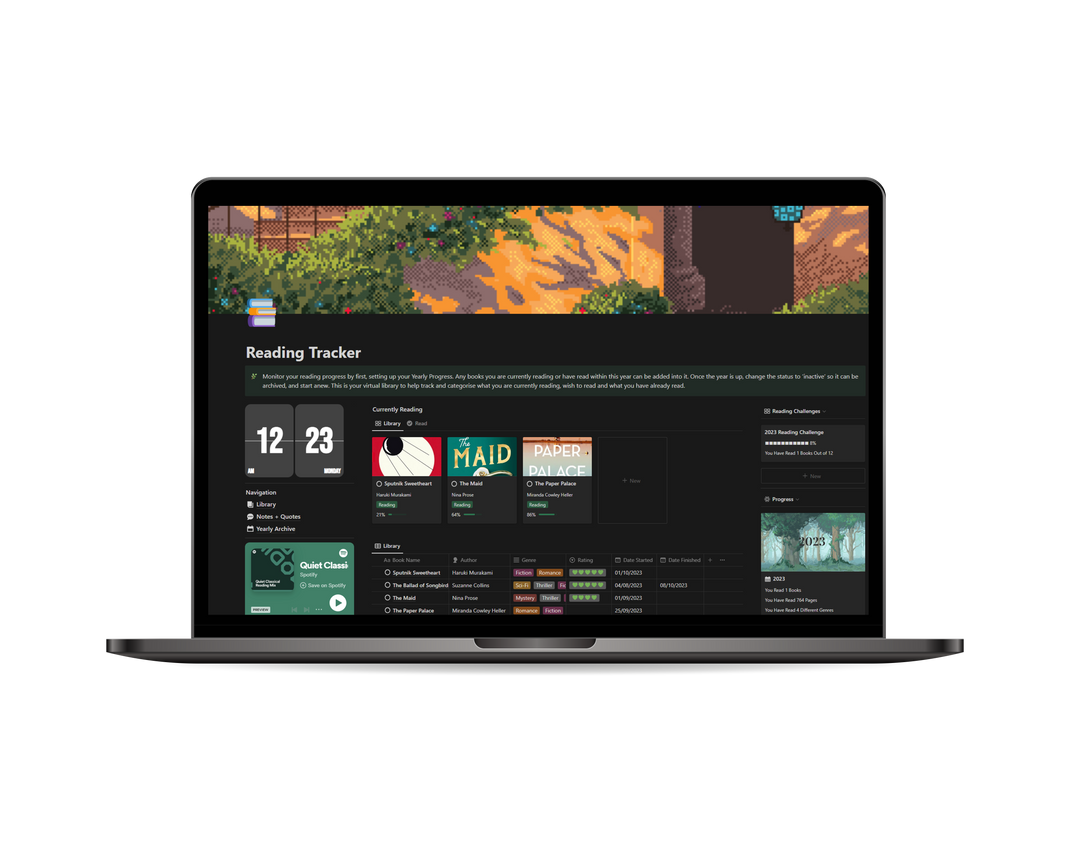 Reading Tracker – Mayclo